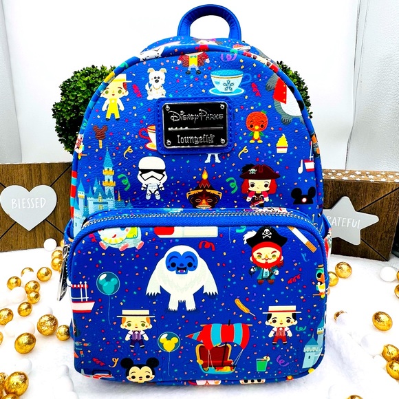 Loungefly | Bags | Loungefly Disney Parks Chibi Disney Characters Mini ...